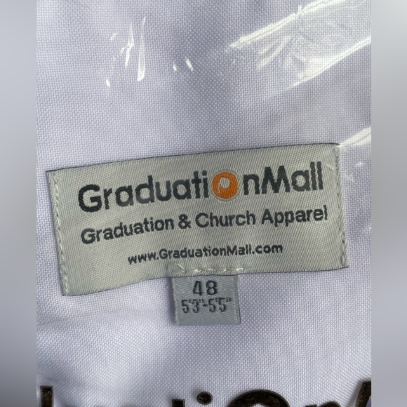 Other | Nip White Gown Graduation Mall Grad Church Apparel Size 48 5355 ...